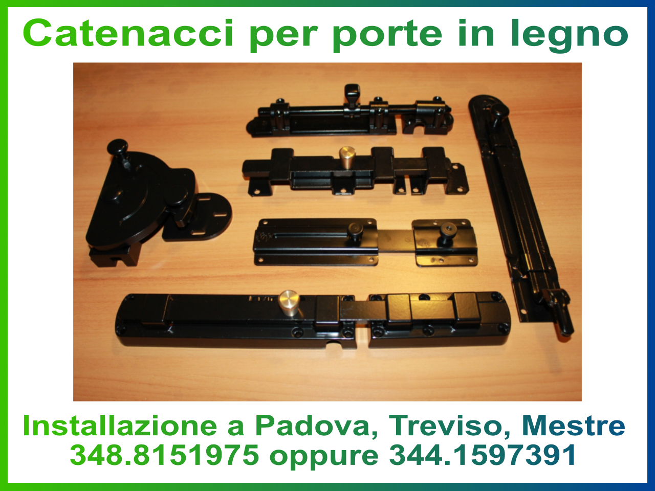 Catenacci per Porte in Legno | Blindax Serrature Veneto